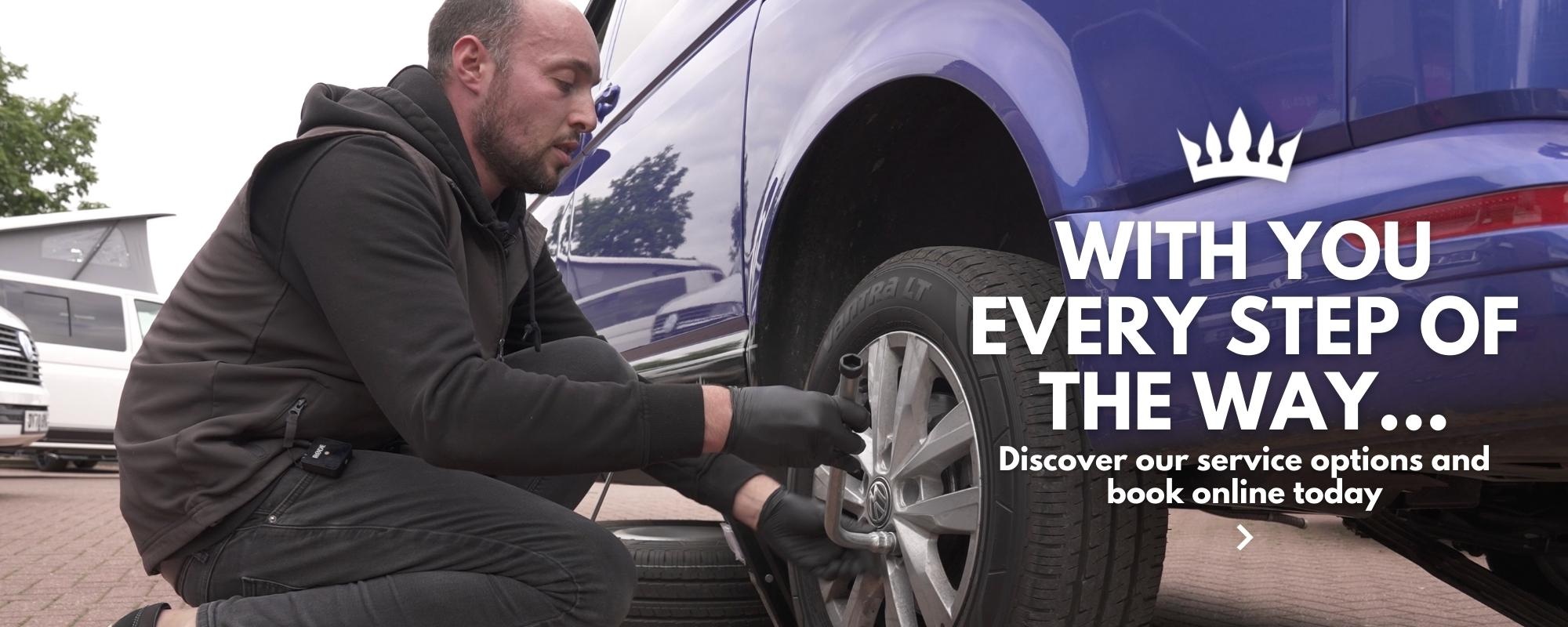 How to change the wheel on a VW Transporter T6.1